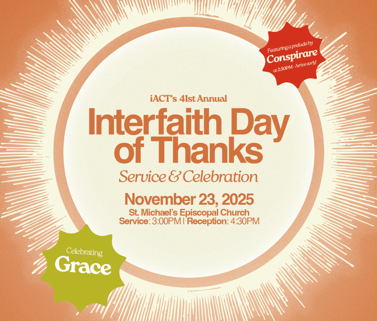 Interfaith Day of Thanks, Service and Celebration - Conspirare